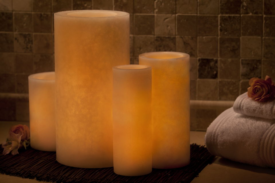 Wax Luminaries with LED Lights
