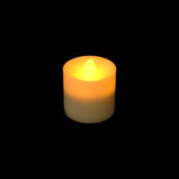 Acolyte LED Votive Amber Flicker Battery Operated Candle On Off Switch